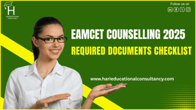 What Documents Are Needed for EAMCET Counselling? Full Checklist [2025 ...